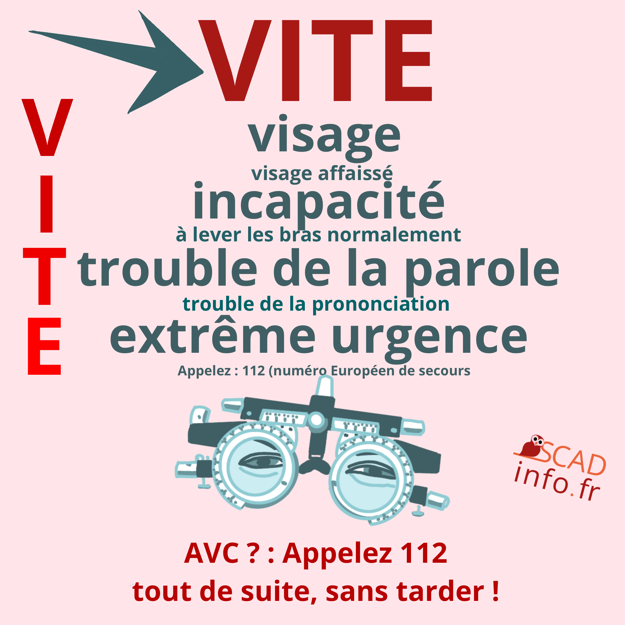 VITE ! : Comment reconnaitre une AVC - SCAD info